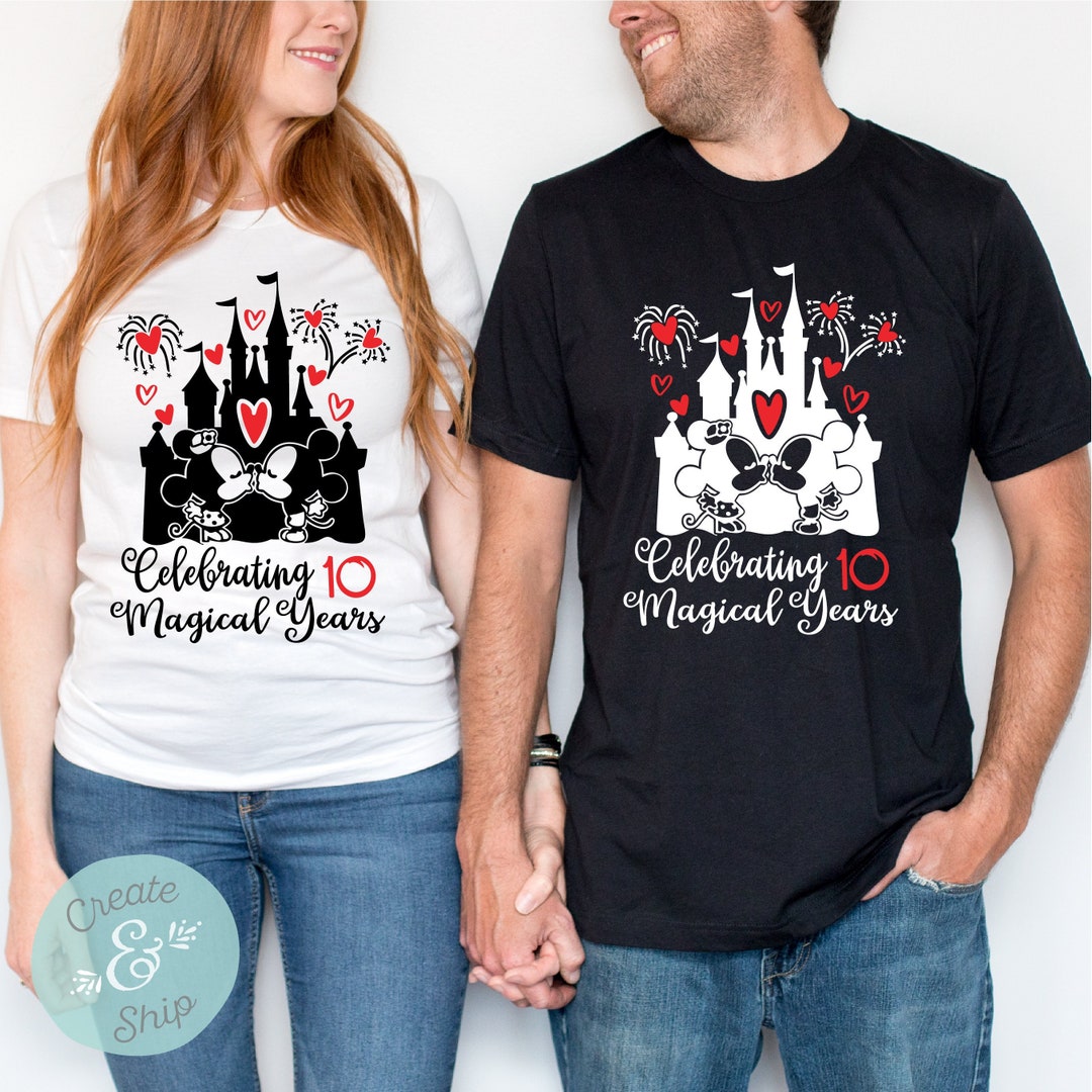 Wedding Anniversary Disney Shirts, Disney Husband Wife Shirts, Cute ...