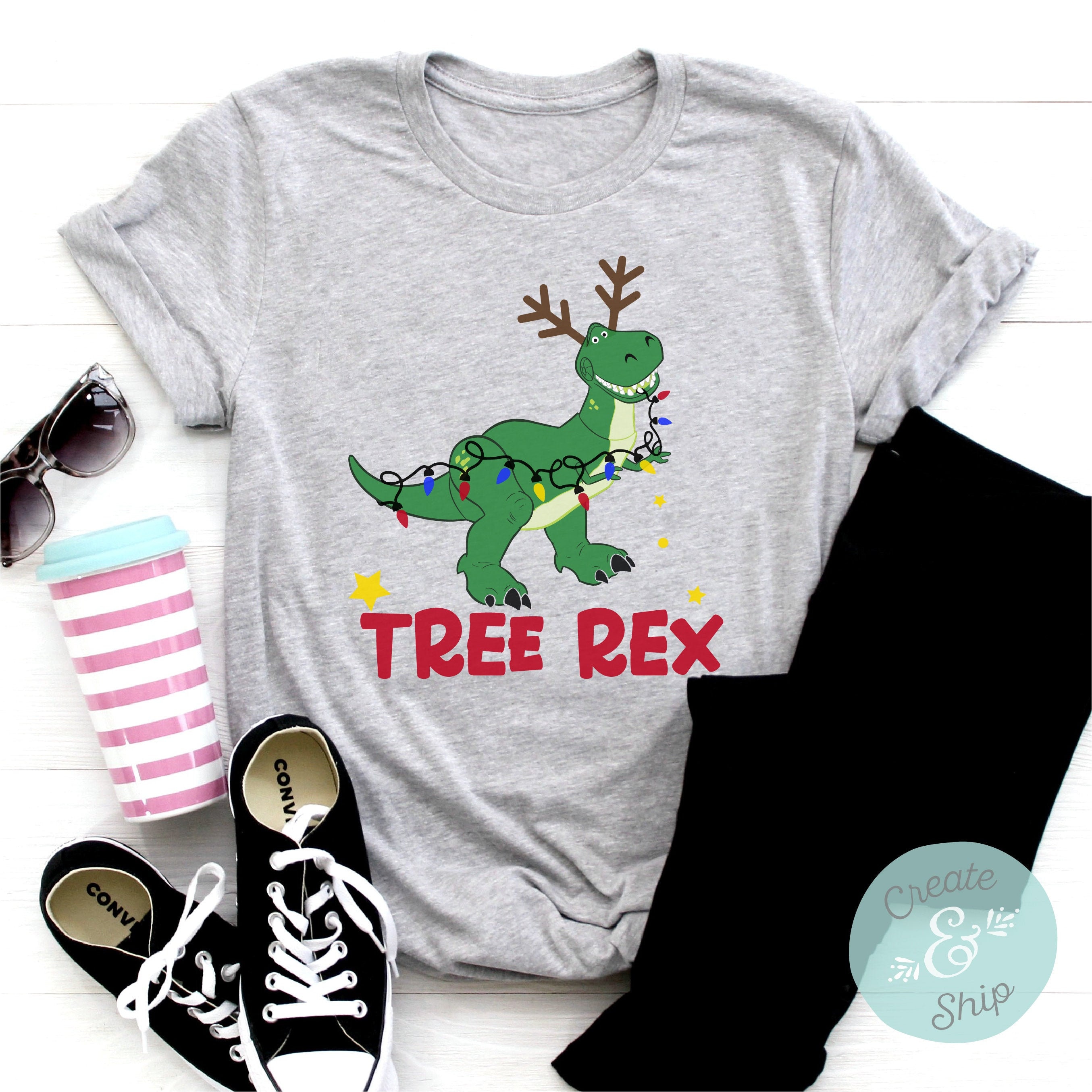 Tree Rex Christmas Toy Story Shirt, Disney Christmas Shirt, Toy Story ...