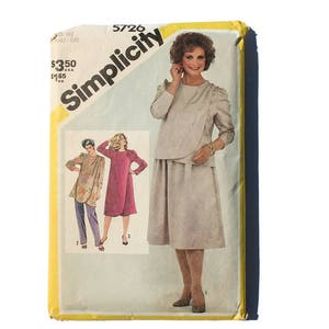 Simplicity 5726 - Draped Dress - 80s Vintage Sewing Pattern - Etsy
