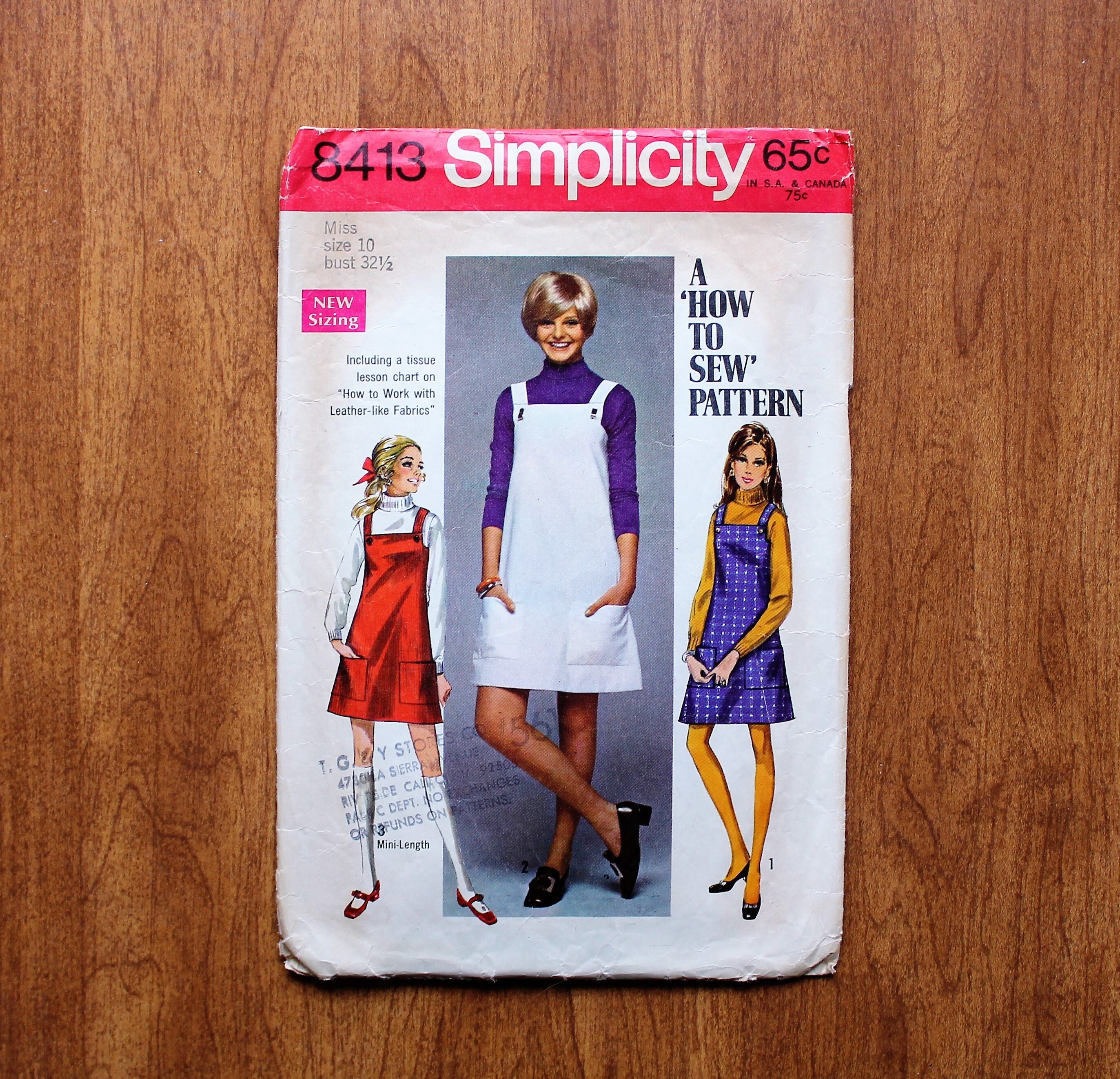 Simplicity 8413 Jumper How to Sew Pattern 60s Vintage Sewing Pattern. - Etsy