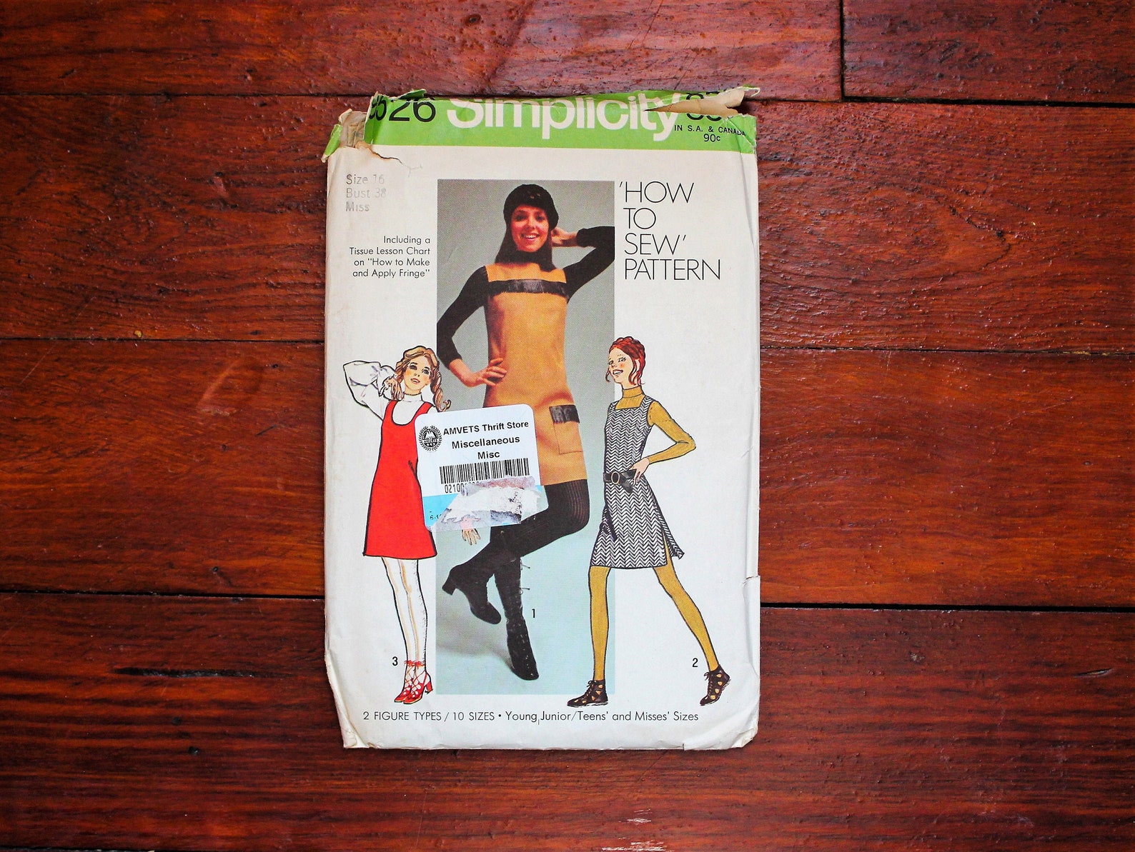 Simplicity 9526 Mini Jumper Dress How to Sew 70s Vintage | Etsy