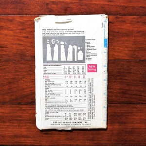 Butterick 5616 A Line Dress Coat Mod UNCUT 60s Vintage Sewing Pattern ...