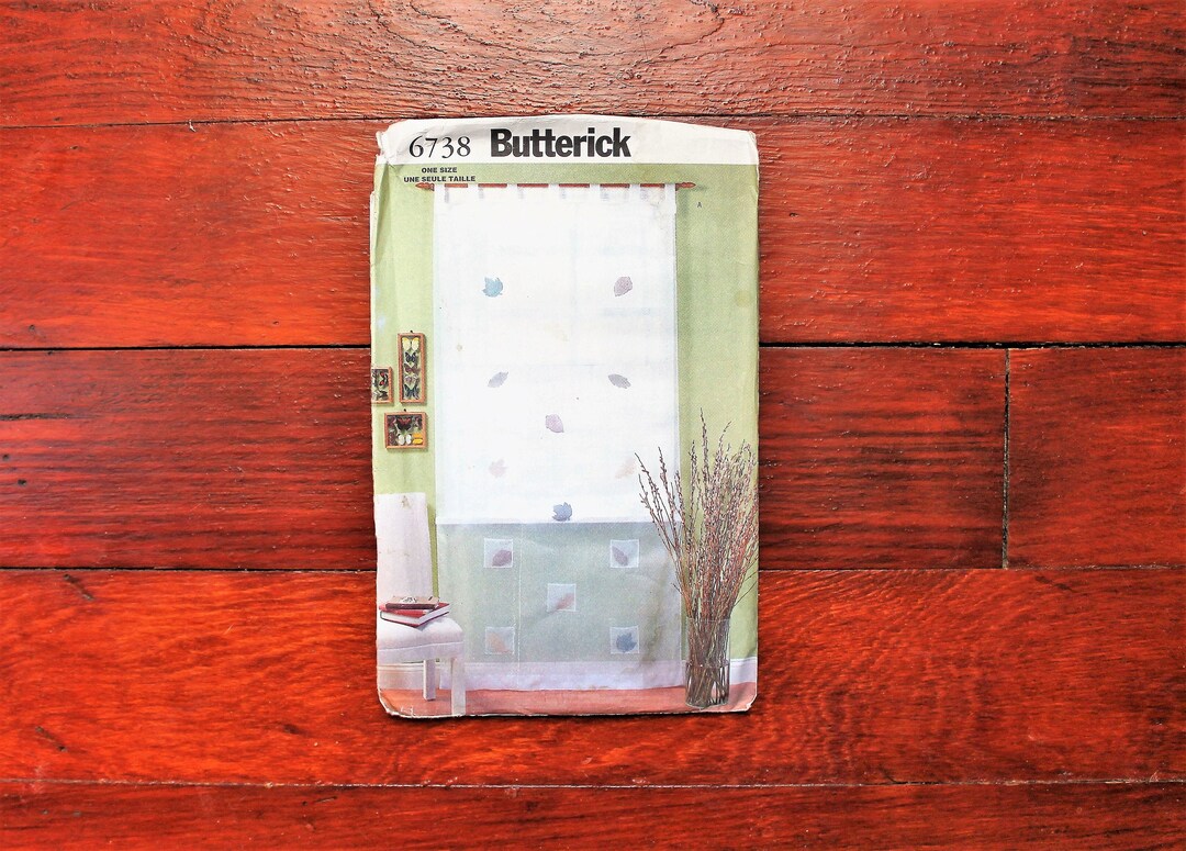 Butterick 6738 Cafe Pocket Curtains UNCUT Sewing Pattern - Etsy
