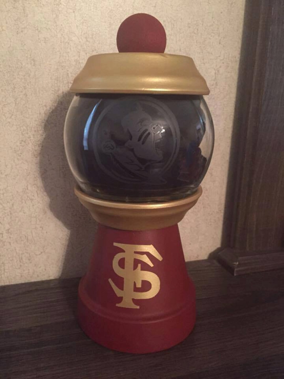 FSU Decor: Candy Dish, Florida State University Candy Jar, Fear the ...