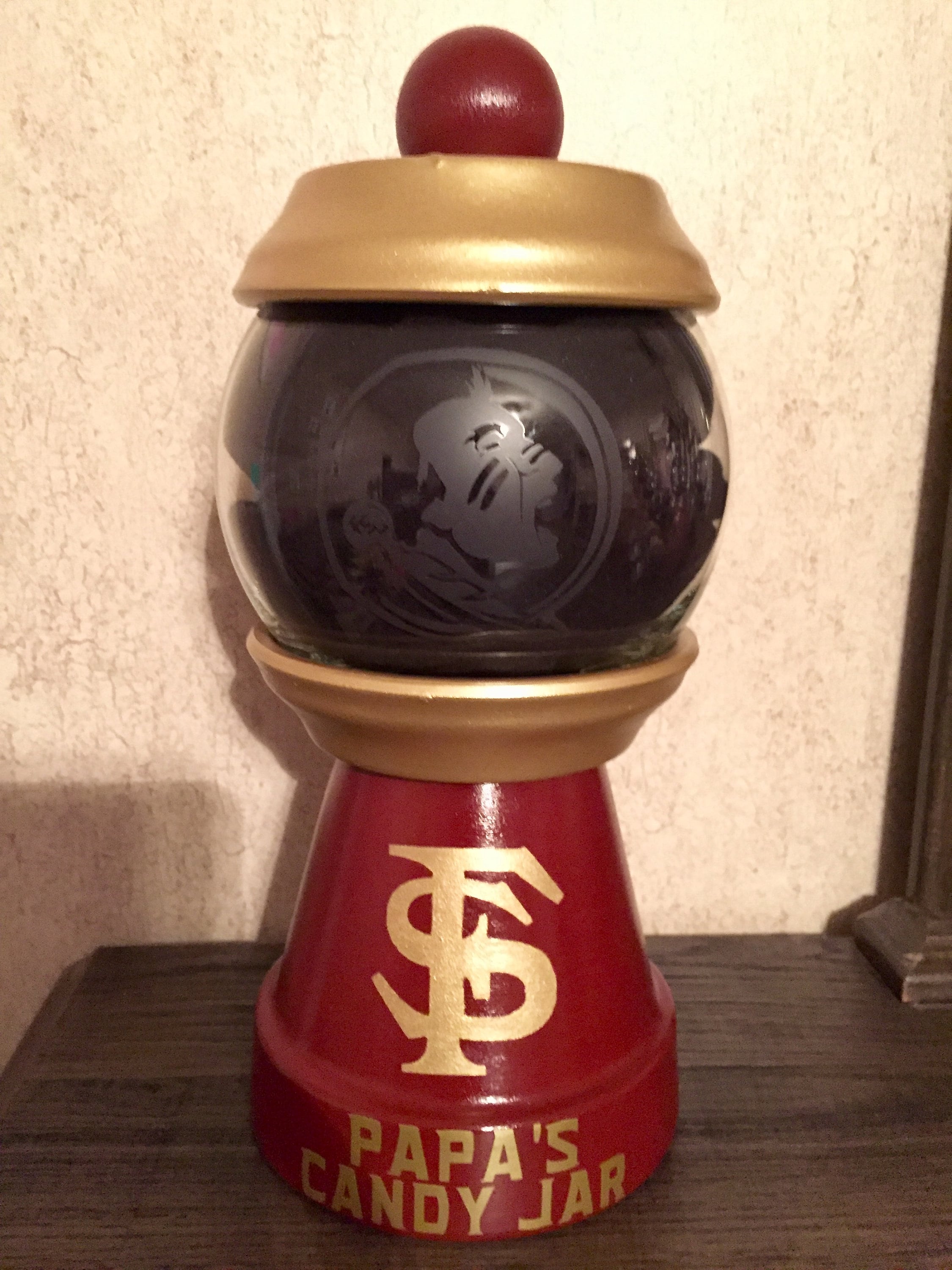 FSU Decor: Candy Dish, Florida State University Candy Jar, Fear the ...