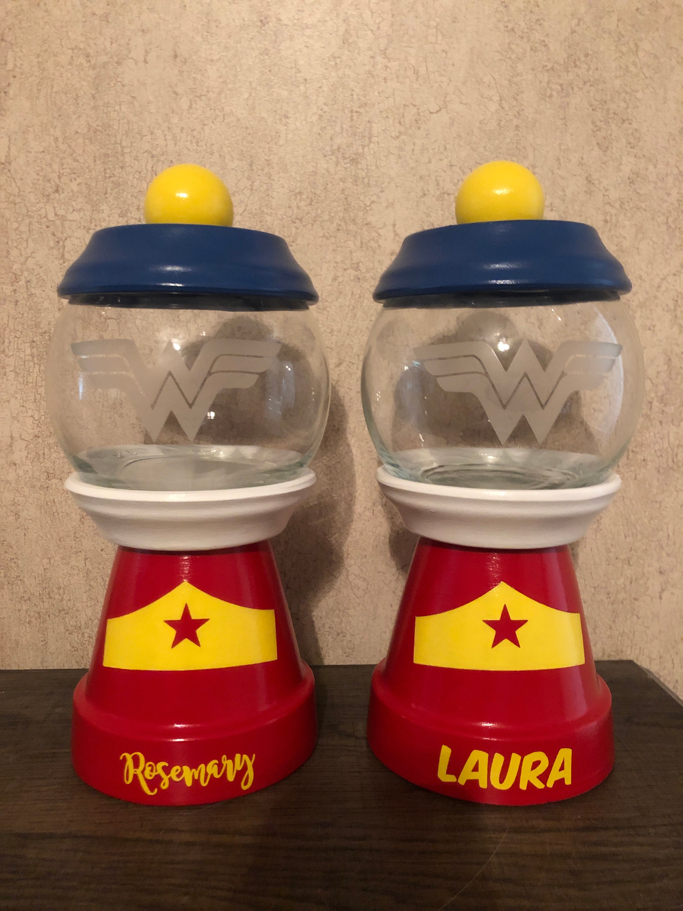 Wonder Woman Decor Candy Dish Wonder Woman Faux Gumball - Etsy