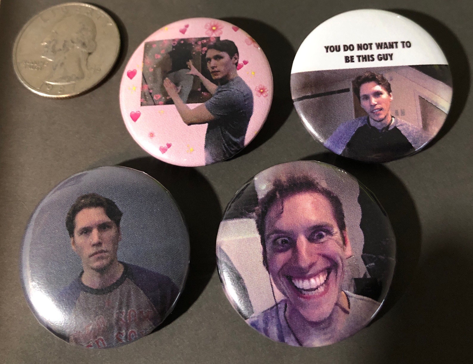 Jerma985- Jerma Twitch Pin Button Meme Set (4 Pins ) 1.25 Inch Pinback ...