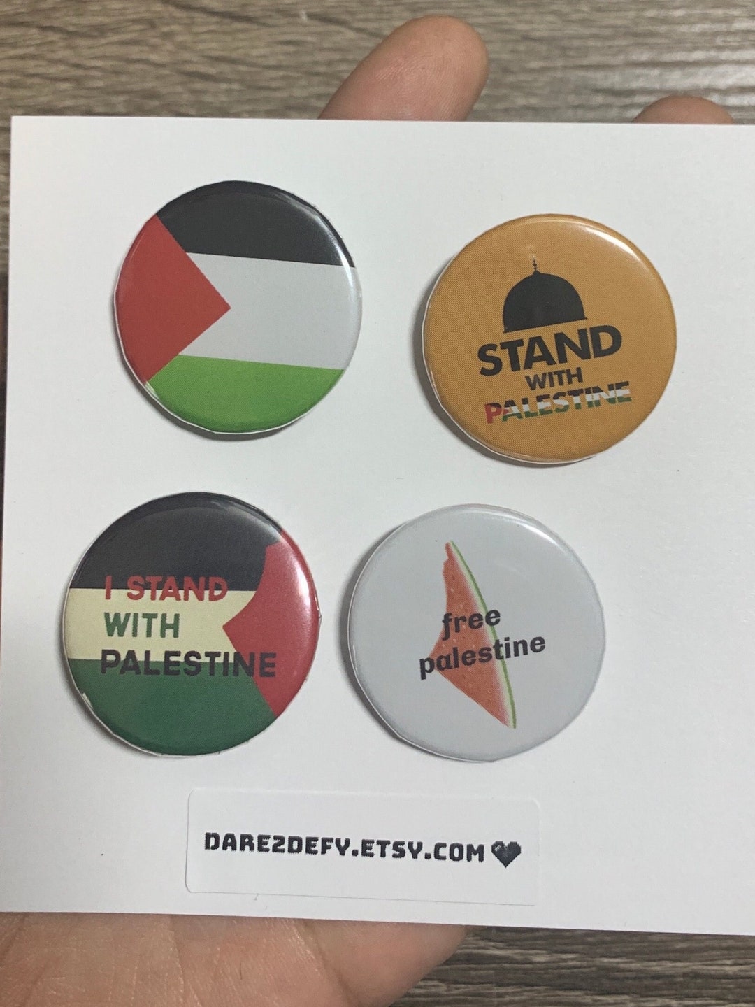 Free Palestine Pinback Button Set of 4 Buttons 1.25 Inches - Etsy