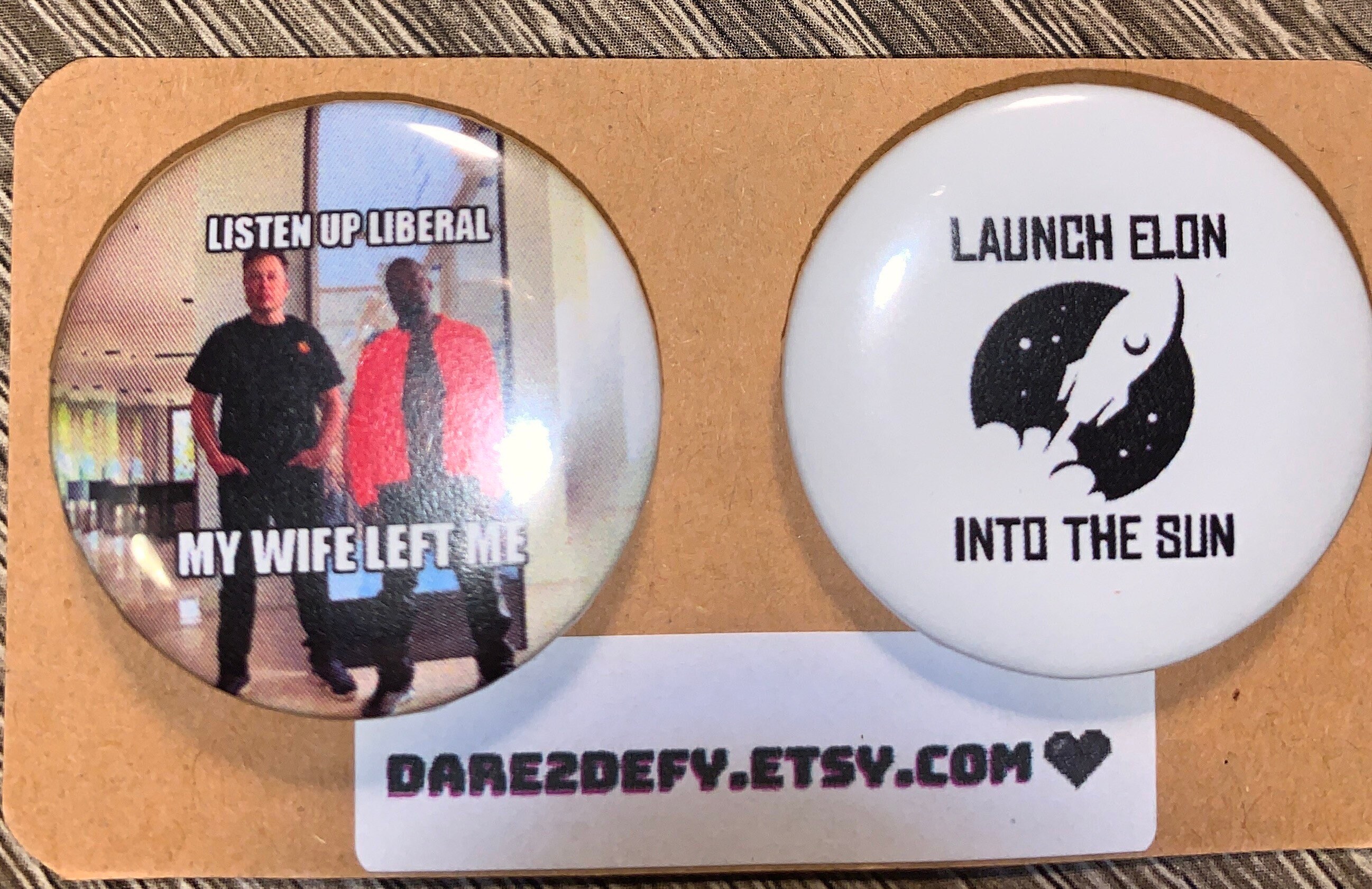 Anti Elon Musk Anti Elon Musk Meme Pins Set of 2 Buttons - Etsy