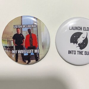 Anti Elon Musk - Anti Elon Musk Meme Pins - Set of 2 Buttons - 1.25 ...