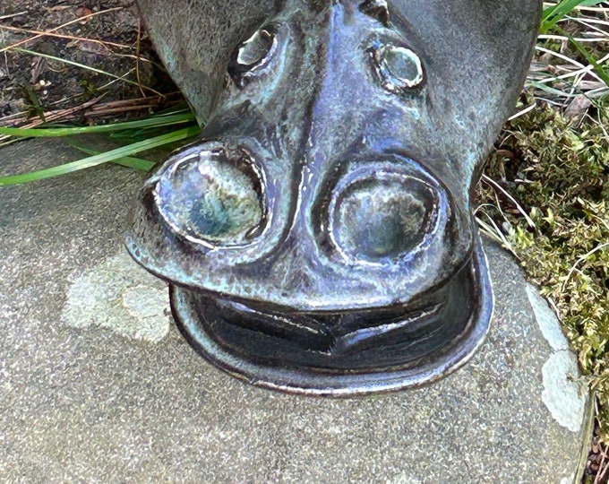Hippo Bank David Gil Bennington Pottery Vermont Hippopotamus - Etsy