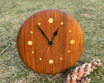 Stunning Mid Century Danish Modern Teak Wall Clock by Dugena - Etsy