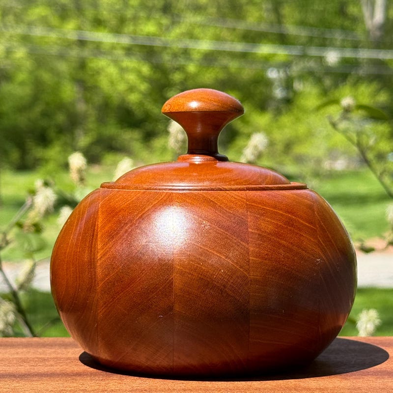 Wood Turned Box - Etsy