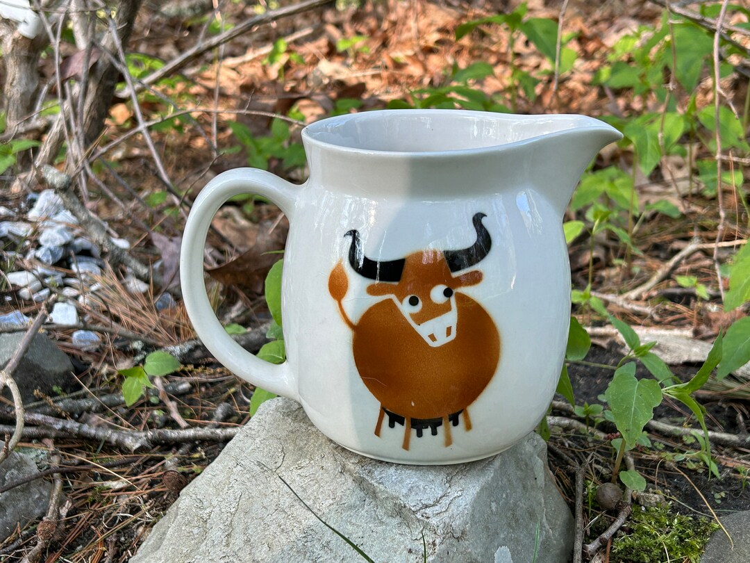 Vintage Arabia Finland Brown Cow Jug - Etsy