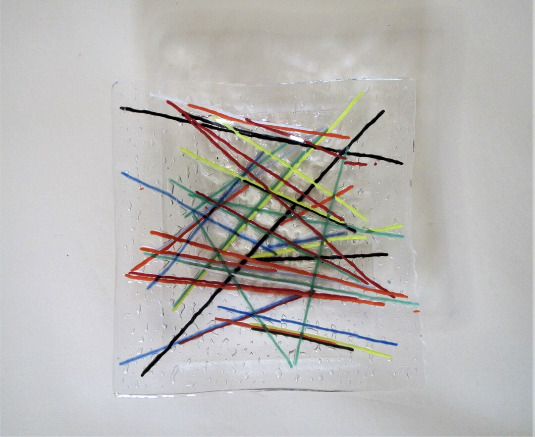 Sally Pritko Fused Glass Dish - Etsy