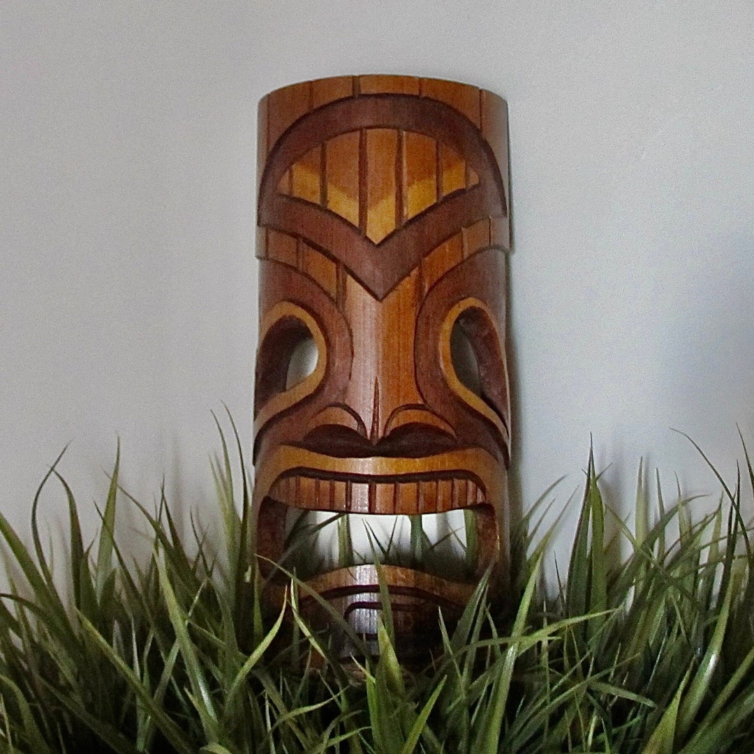 Vintage Balinese Tiki Mask - Etsy
