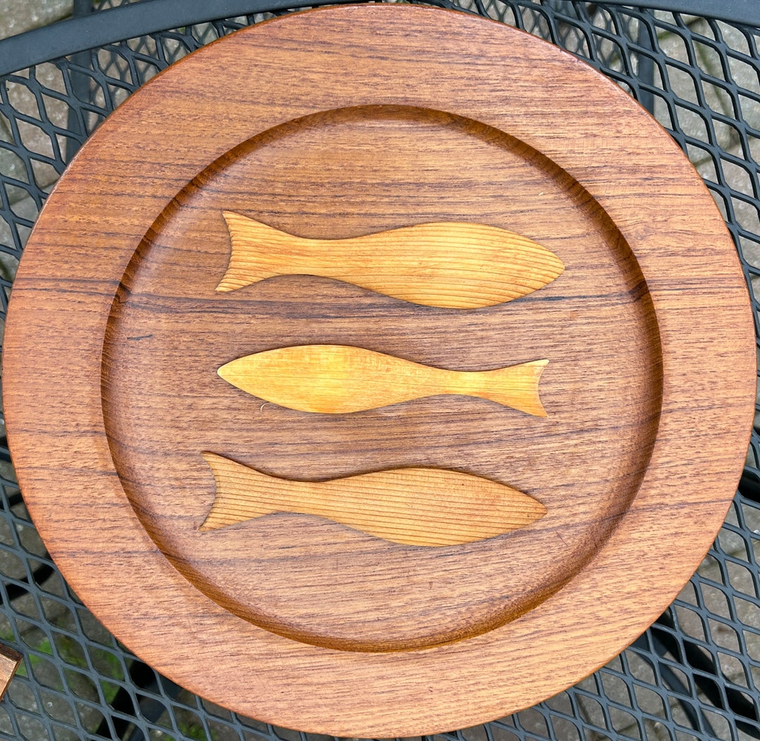 Scandi Three Teak Fish - Etsy