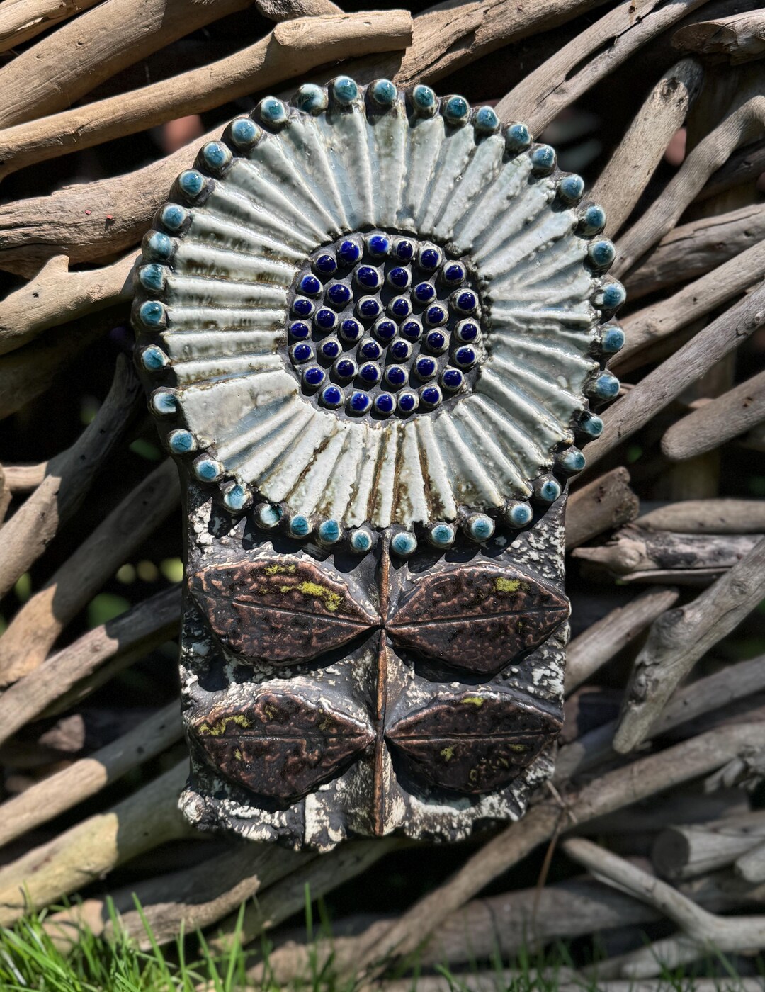 Lisa Larson Sunflower Tile Relief 1963 - Etsy