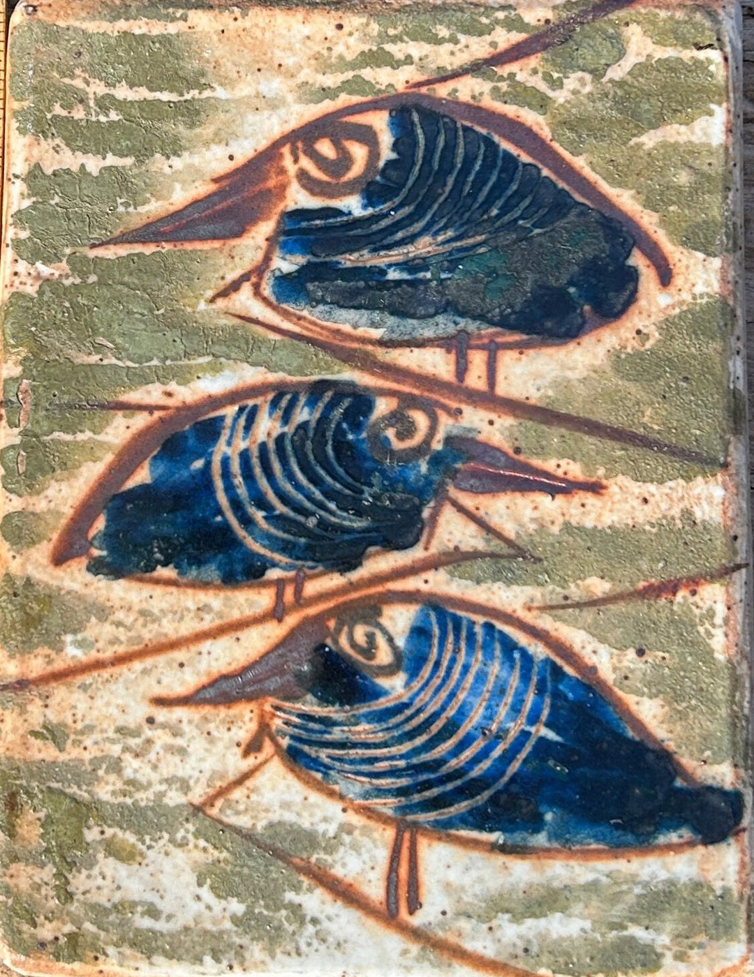 Hold-tygart Pottery Crow Tile Kate Hayward - Etsy