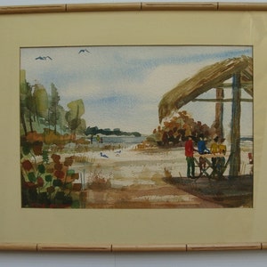 Thomas Garrett, W/C, Listed Australian Artist - Etsy