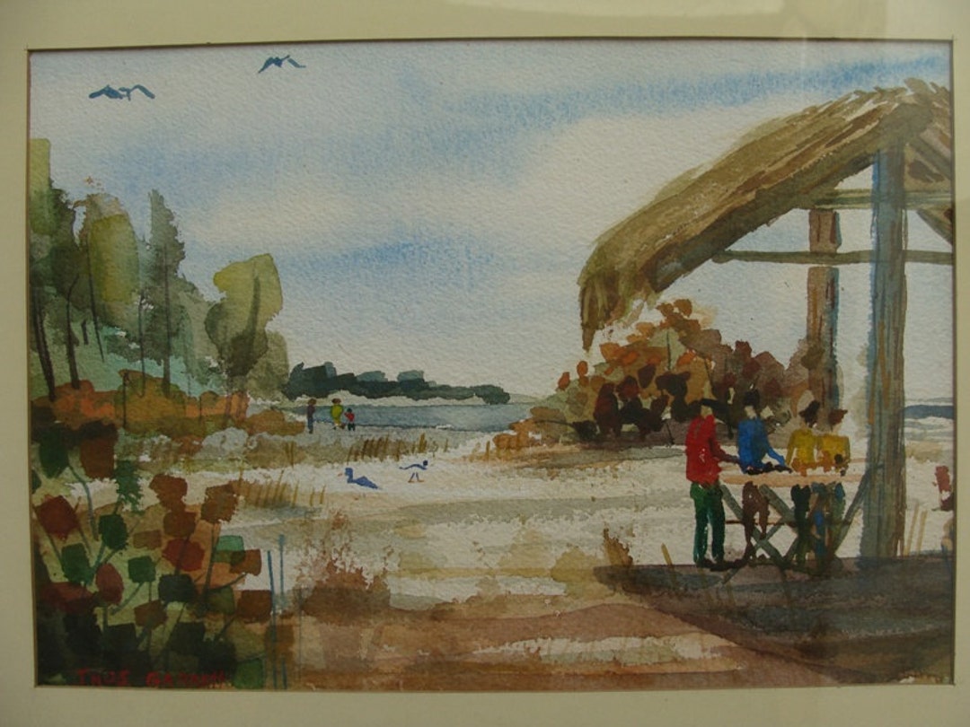 Thomas Garrett, W/C, Listed Australian Artist - Etsy