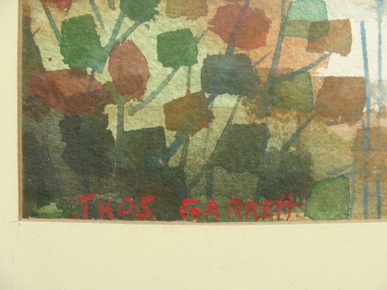 Thomas Garrett W/C Listed Australian Artist - Etsy