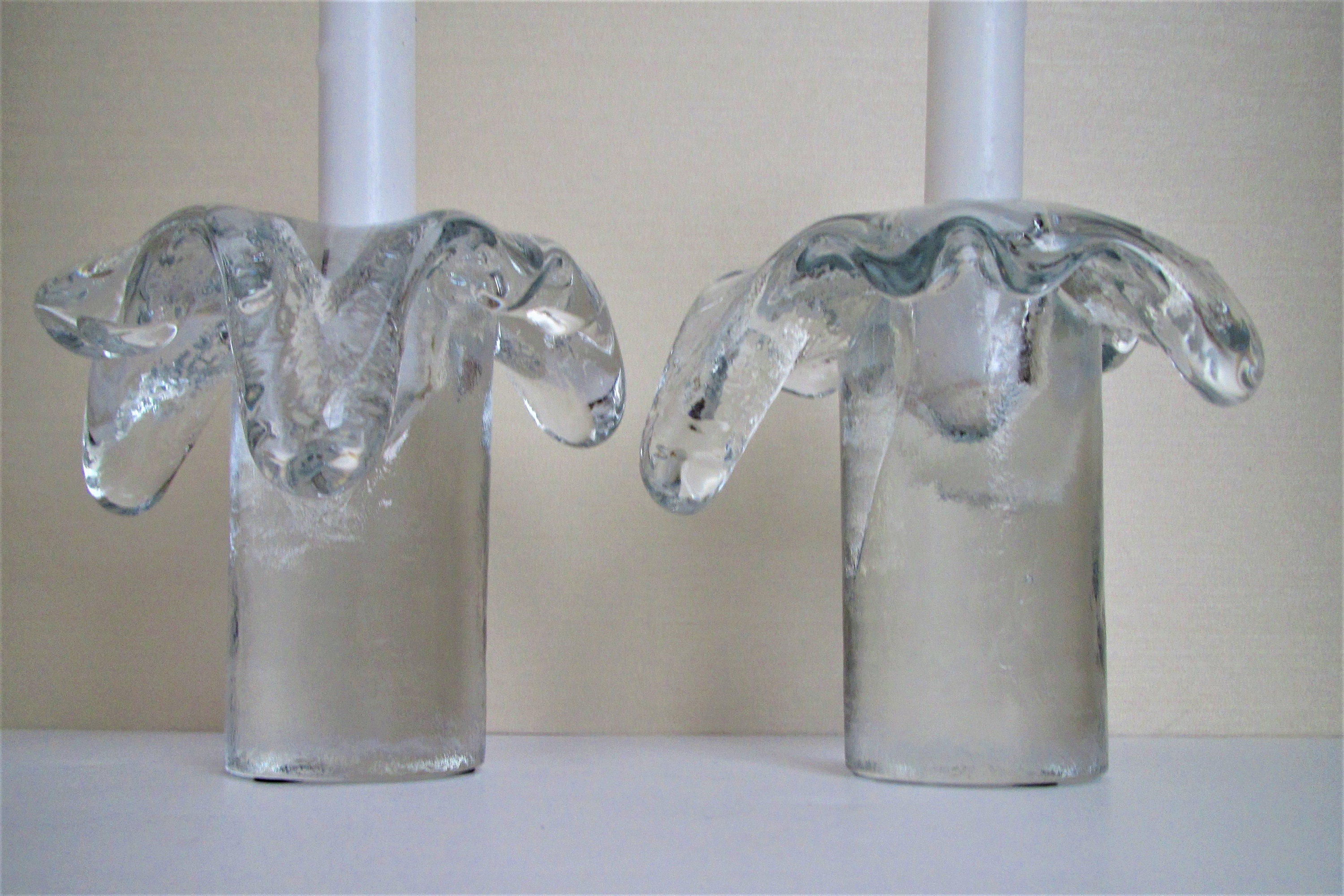 Blenko Candle Holders, Don Shepherd - Etsy