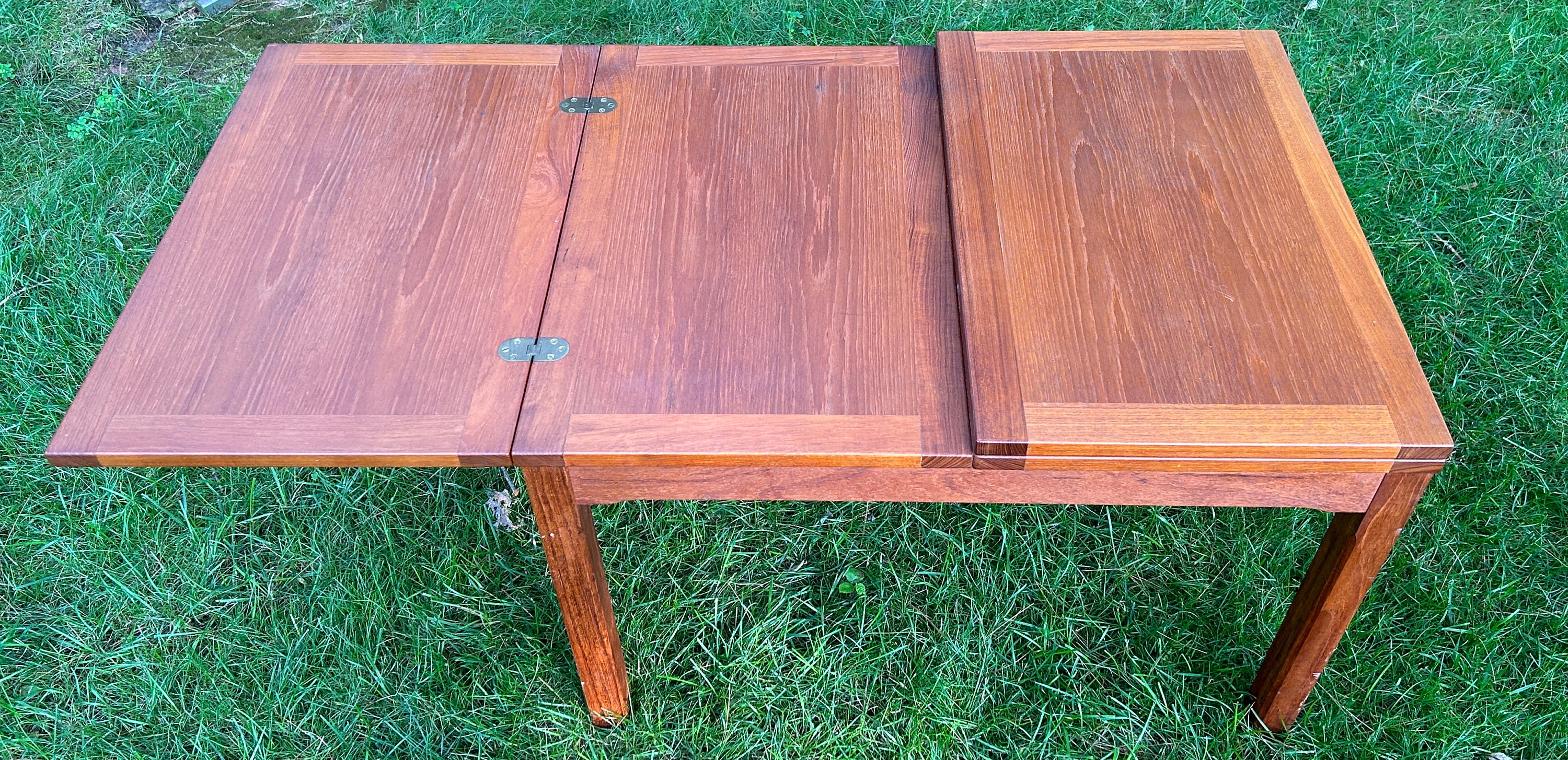 Solid Teak Game Puzzle Table, Custom Vintage - Etsy