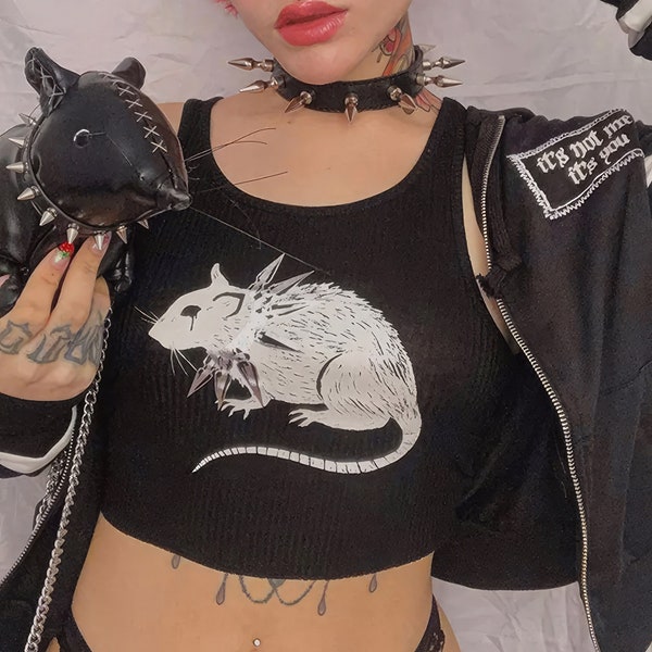 Goth Crop Top - Etsy
