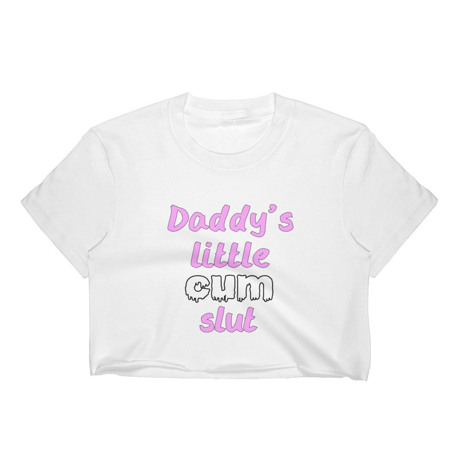 Daddys Little Cum Slut Crop Top Shirt DDLG Tshirt MDLB - Etsy Canada