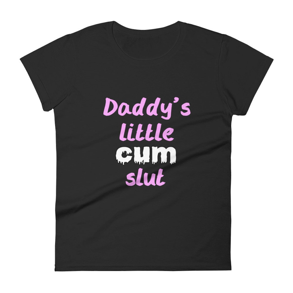 Daddys Little Cum Slut Shirt Ddlg Tshirt Daddy Dom Etsy Uk