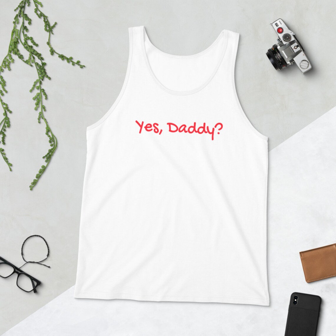 Yes Daddy Tank Top Cute Ddlg Tank Abdl Clothes Submissive Etsy
