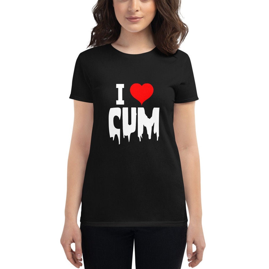 I Love Cum Shirt Sperm Tee Cum On My Face Tee Slutty Etsy