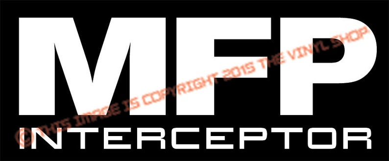 MAD MAX MFP Interceptor Mel Gibson Decal Sticker Hot Rod - Etsy