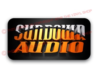 Sundown Audio Decal - Etsy