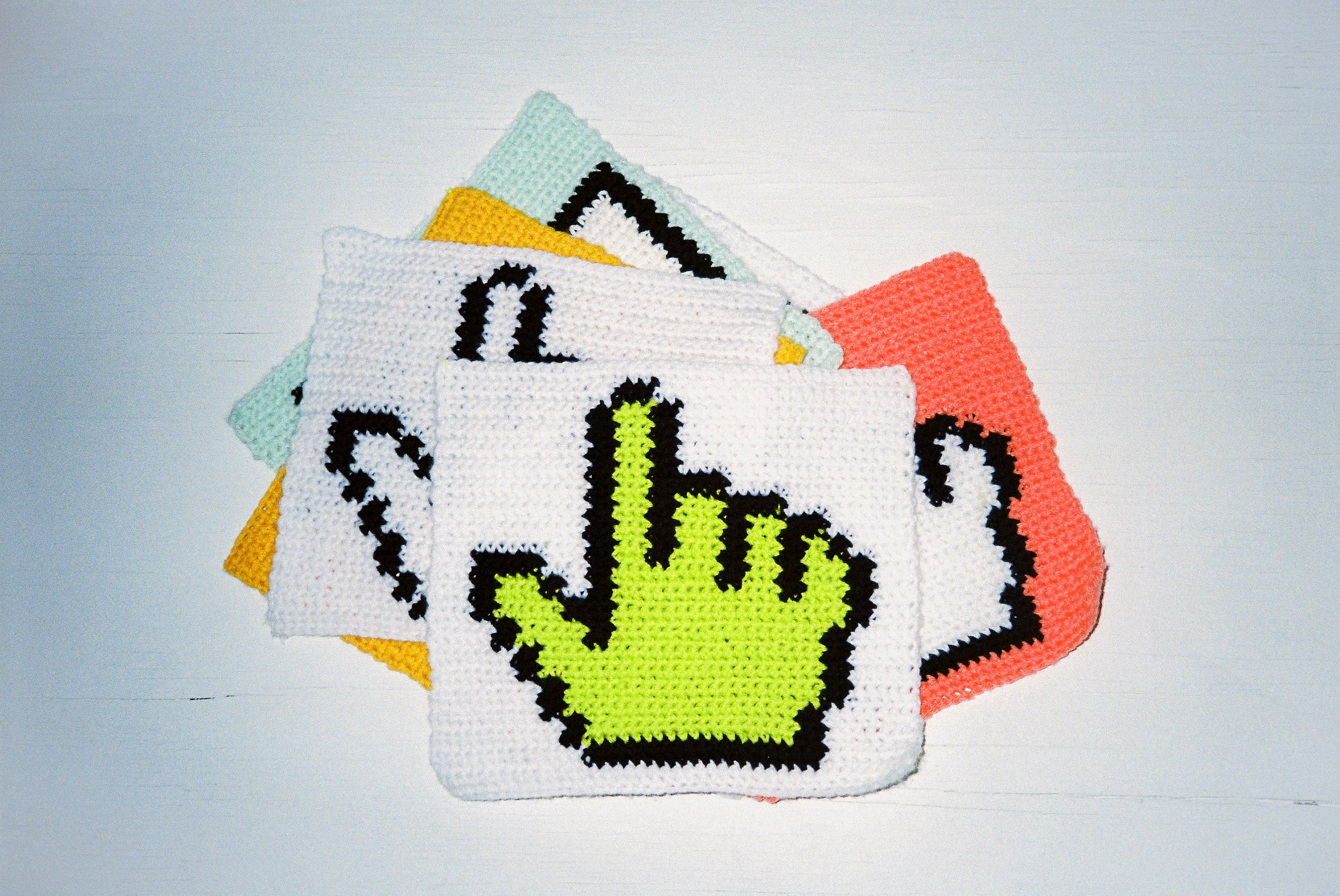 Computer Finger Crochet Pattern / Granny Square Tapestry Pattern - Etsy