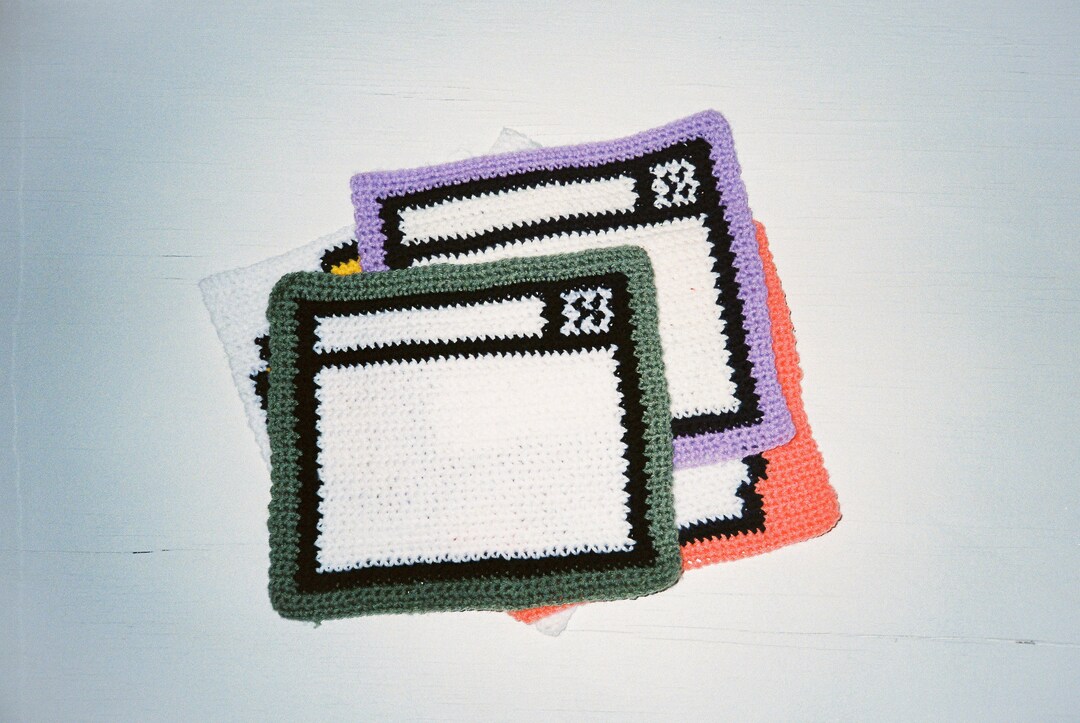 Computer Pop up Crochet Pattern / Tapestry Granny Square Pattern - Etsy