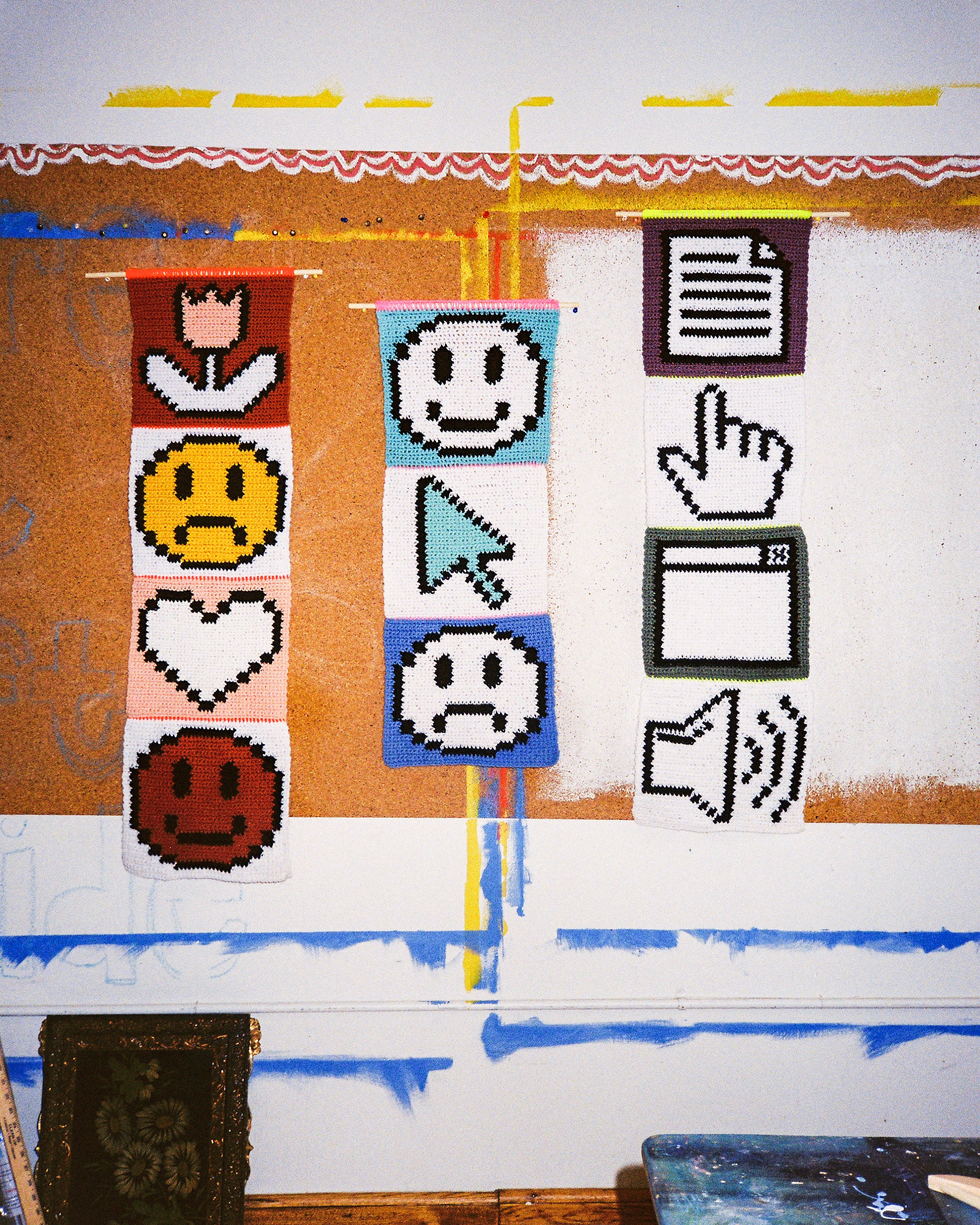 Computer 8 Bit Sad Face Crochet Pattern / Granny Square - Etsy