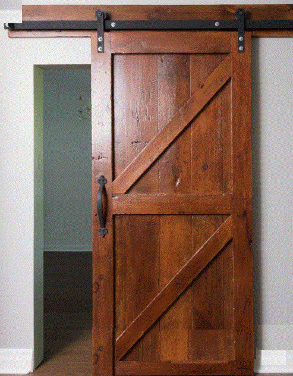 Sliding Barn Door, Interior Barnwood Slider, and Beautiful Hinged ...
