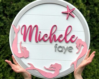 Mermaid Door Sign | Etsy