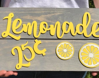 Lemonade sign | Etsy