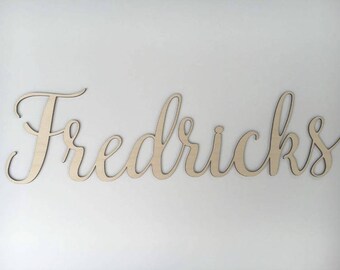 Wood name cutout | Etsy