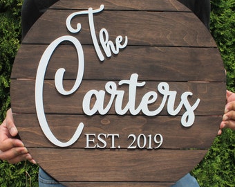 Family Est Wood Sign - Etsy