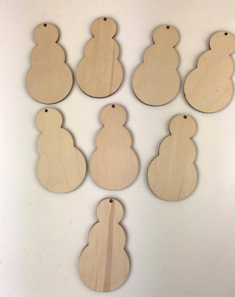Snowman Cut outs Blank Wooden Cutouts Christmas Wooden | Etsy