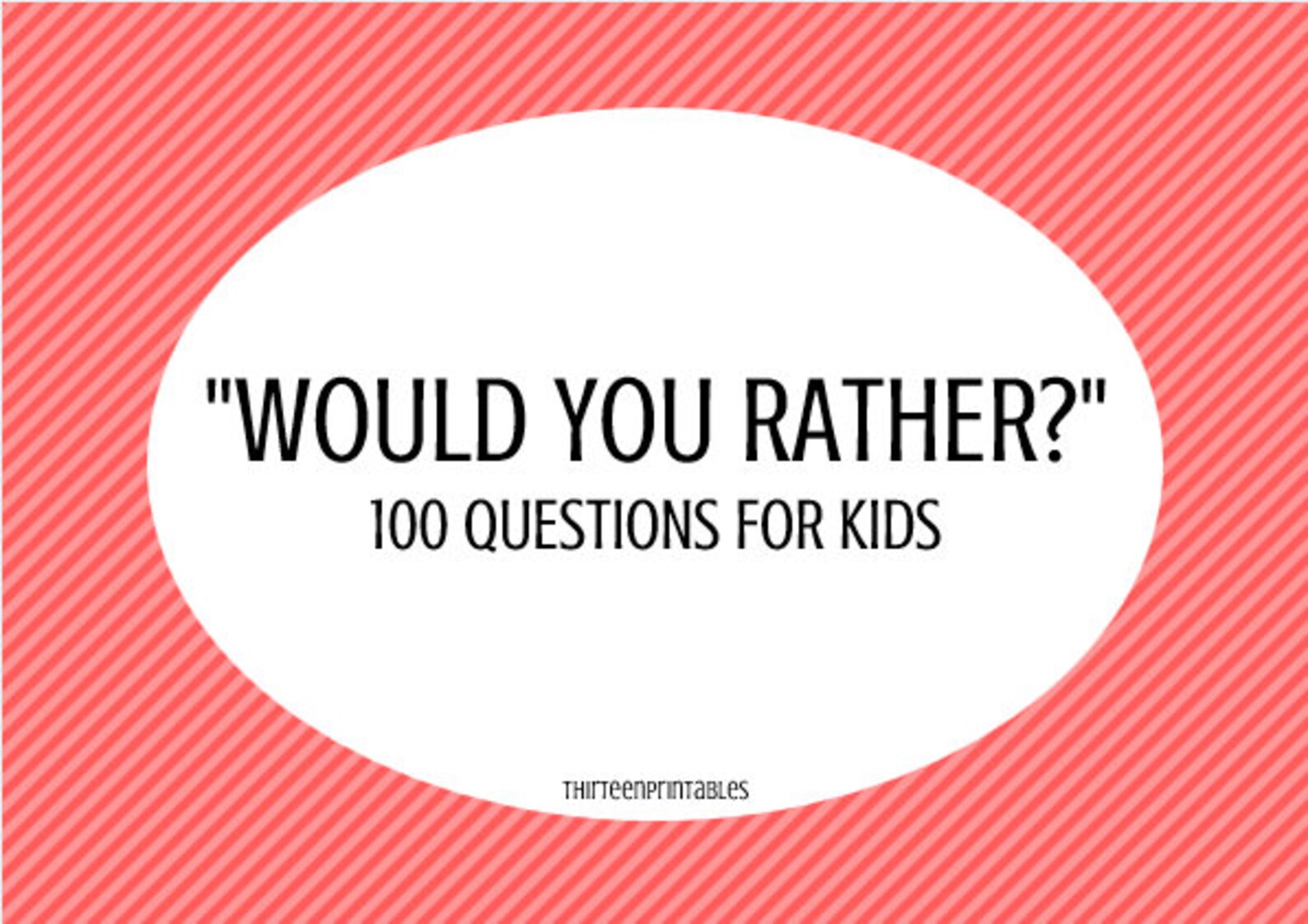 Would You Rather? This or That Game for Children and Adults, Party Game ...
