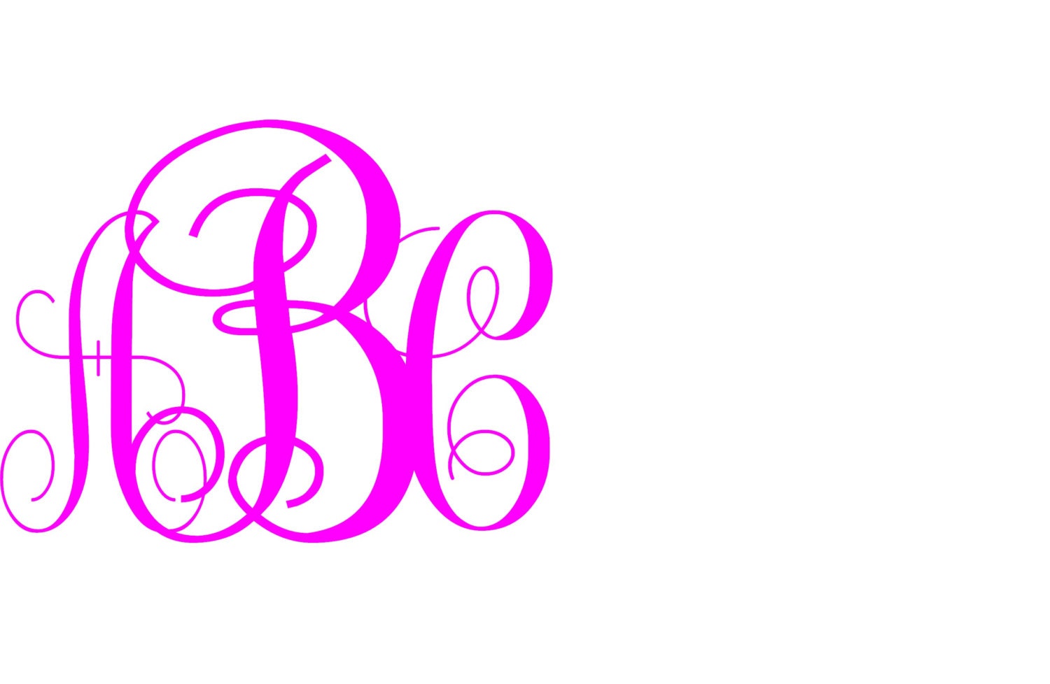 Personalized Vine Monogram | Etsy