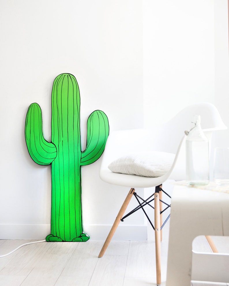 Standing Cactus Lamp - Etsy