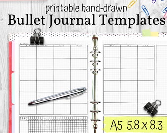 8x8 Bullet Journal - Etsy
