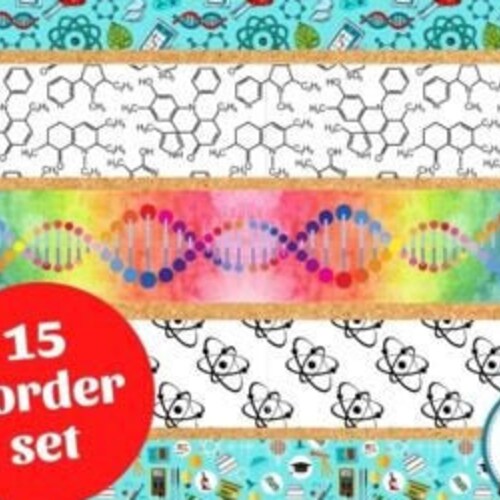 Science Classroom Decor Printable Bulletin Board Borders - Etsy