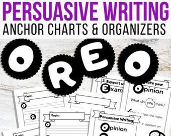 Opinion/persuasive Oreo Writing Anchor Chart - Etsy